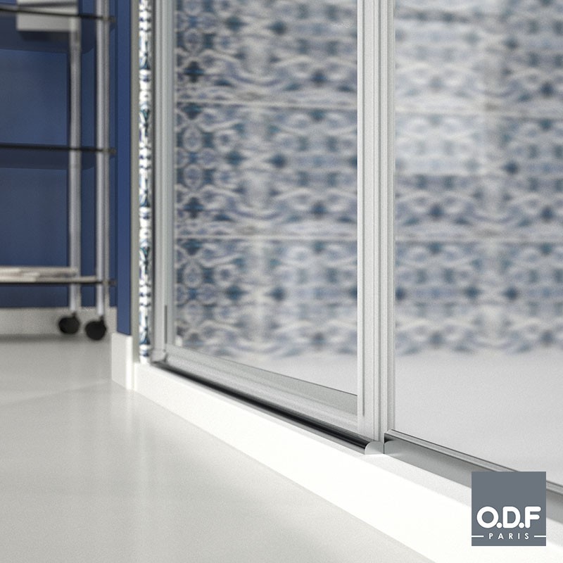 Fachada 1 puerta pivotante con rotación de pared + 1 fijo 92 - 95cm ...